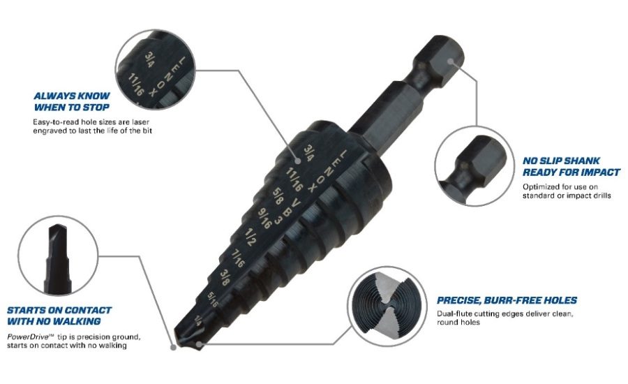 VARI-BIT Step Drill Bits | 2020-01-03 | Walls & Ceilings