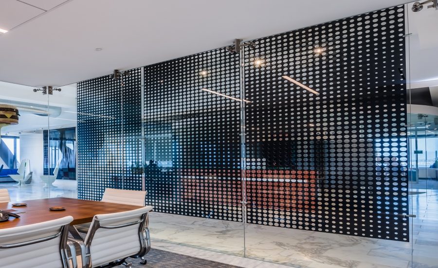 Laser Cut Metal Partition Perfection at the Maximus Office | 2017-10-03 ...